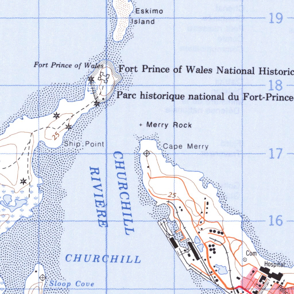 Churchill, MB (054L16 CanMatrix) Map by Natural Resources Canada ...