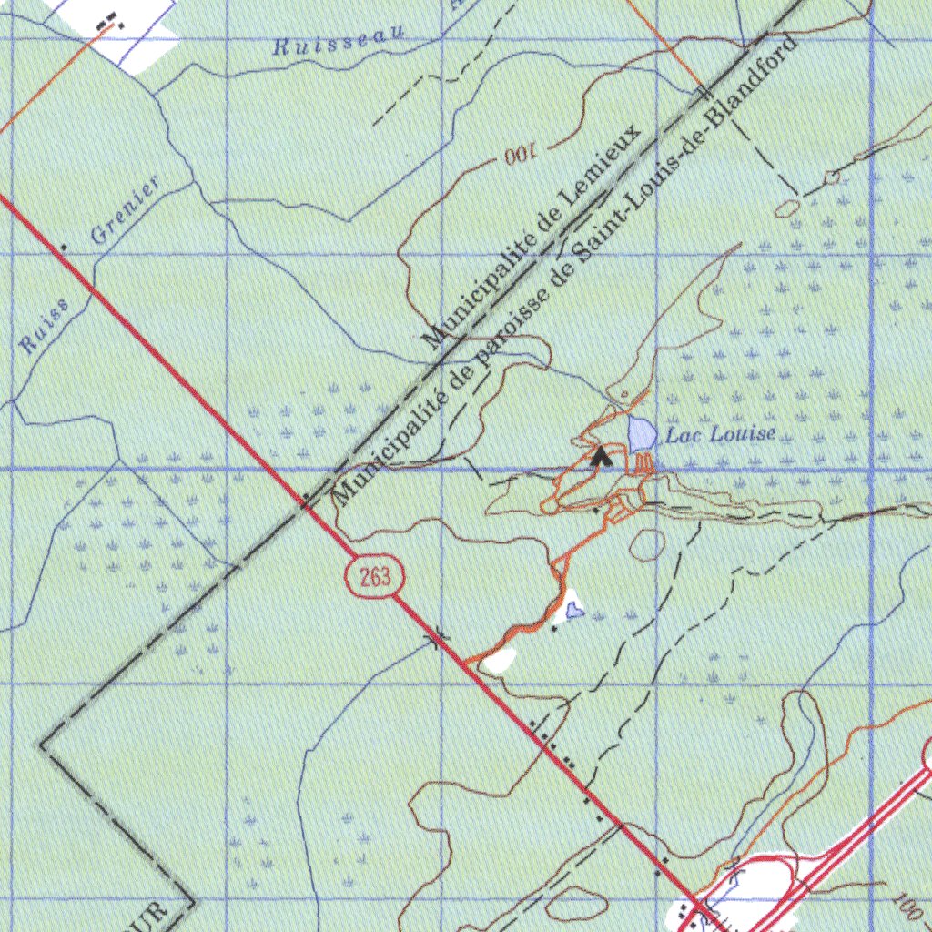 Bécancour, QC (031I08 CanMatrix) Map by Natural Resources Canada ...