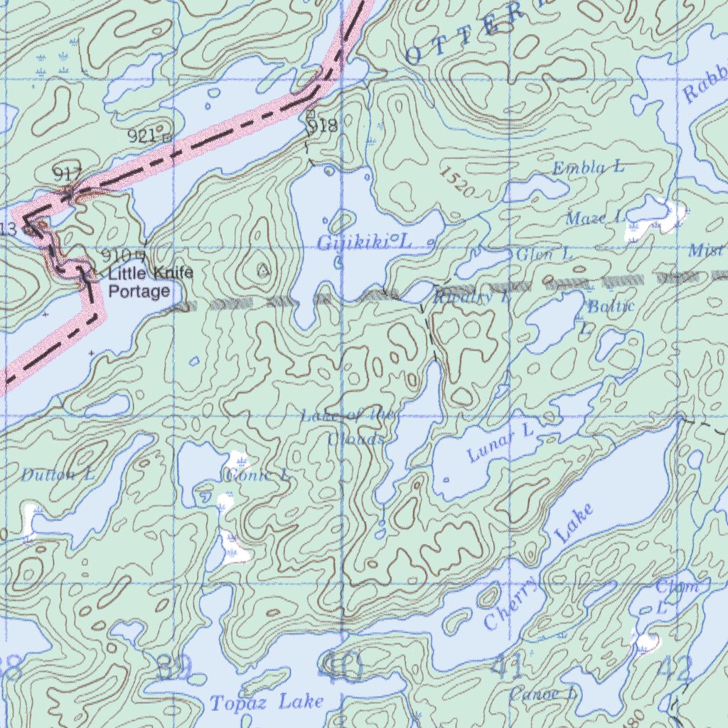 Knife Lake, ON (052B03 CanMatrix) Map by Natural Resources Canada ...