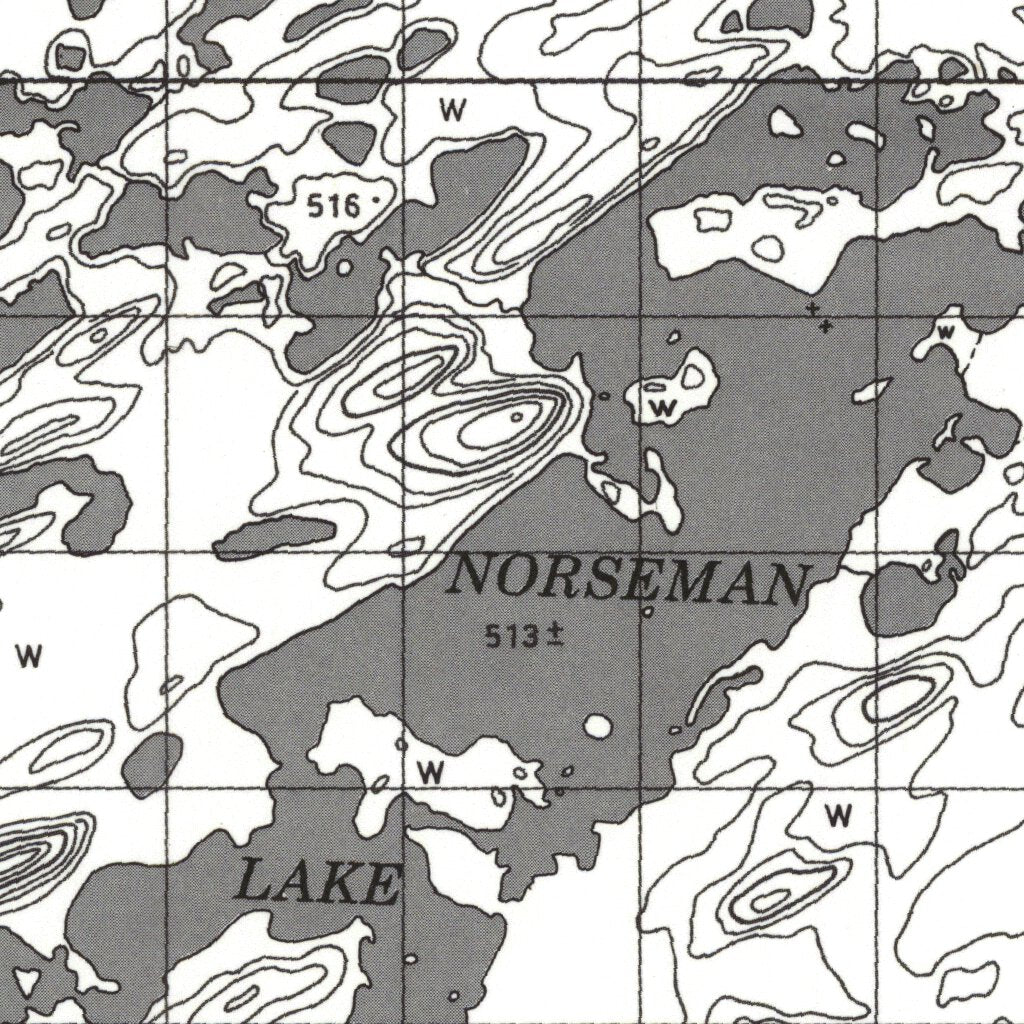 Norseman Lake, SK (074G13 CanMatrix) Map by Natural Resources Canada ...