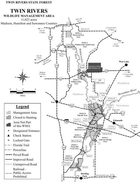 Twin Rivers WMA Brochure Map by Florida Fish and Wildlife Conservation ...