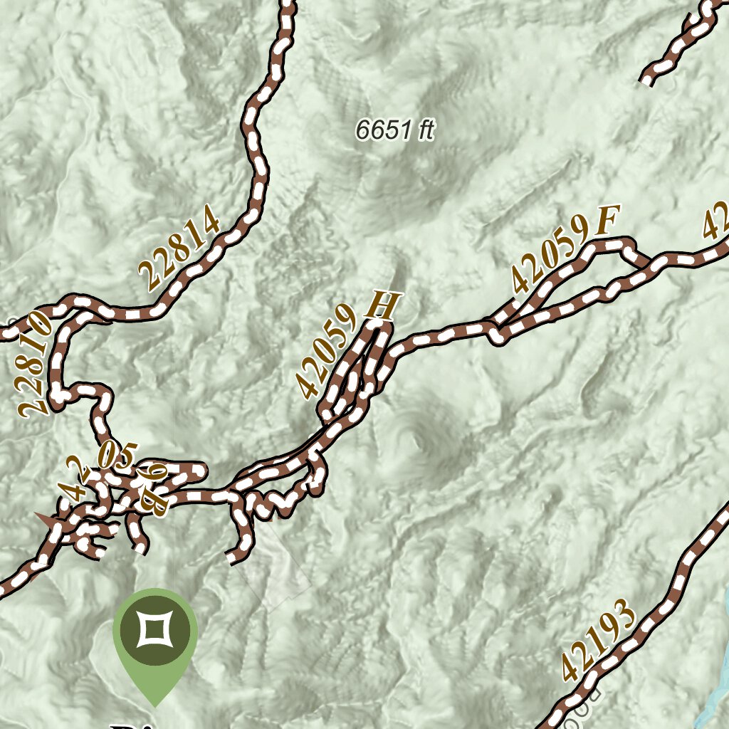 Pine Grove Area OHV Trails Map by Nevada Department of Conservation and ...