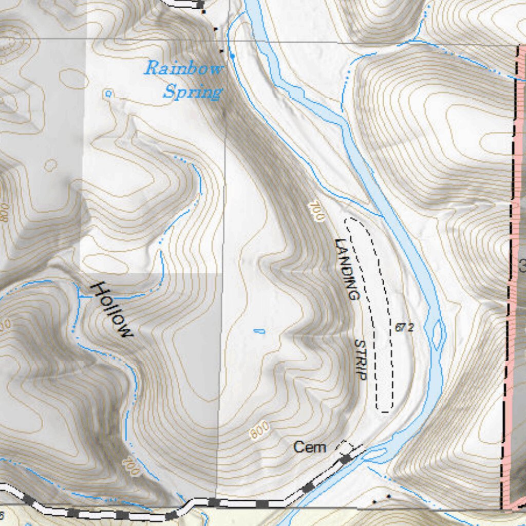 Mark Twain National Forest - Devils Backbone Wilderness Trails Map by ...