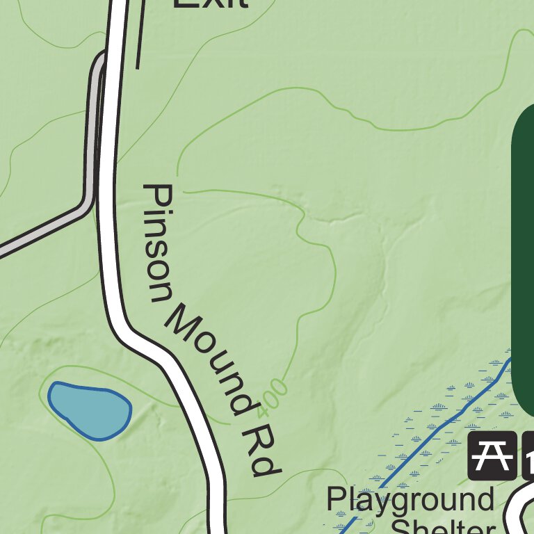 Pinson Mounds State Archaeological Park Map by Tennessee State Parks ...