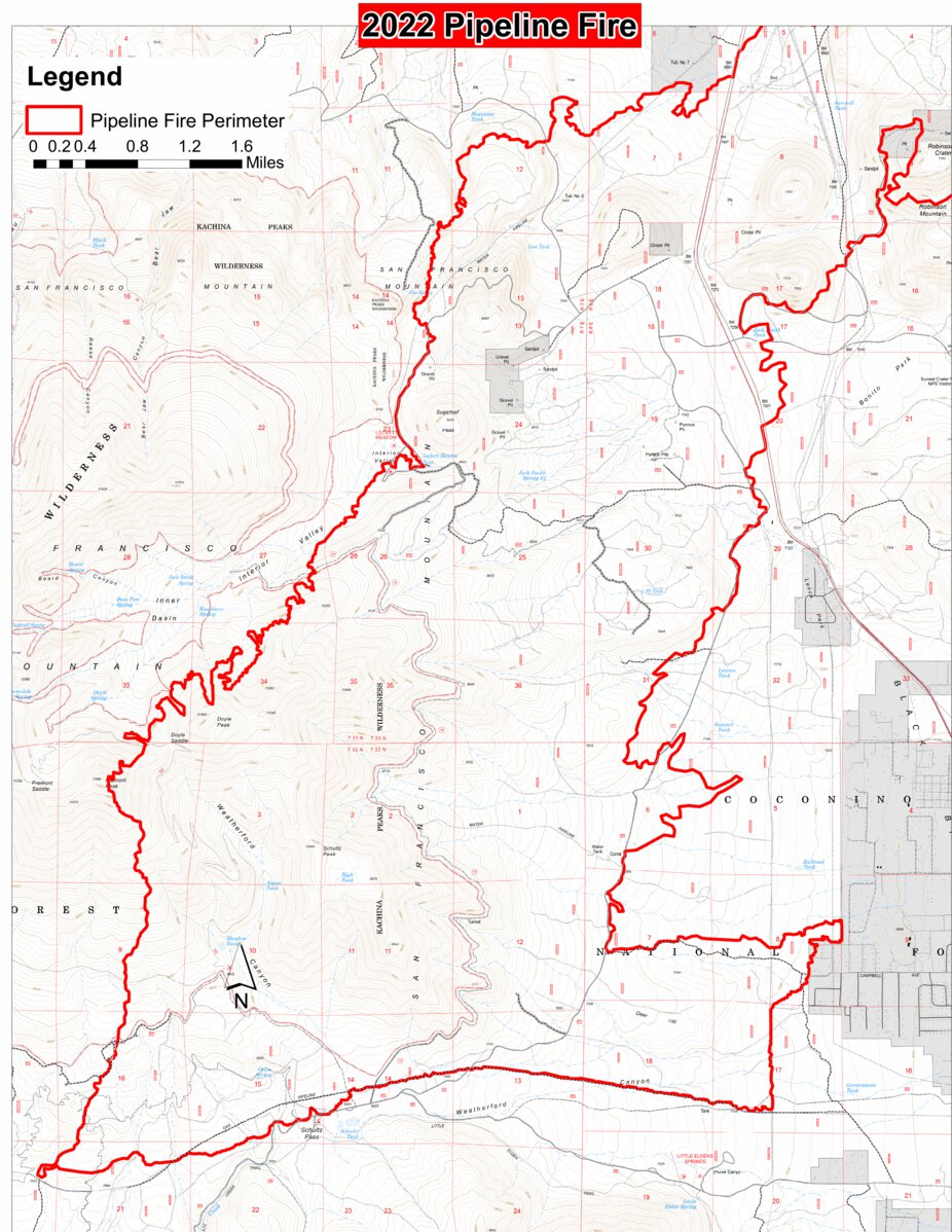 2022 Pipeline Fire Map by Arizona Mushroom Society | Avenza Maps