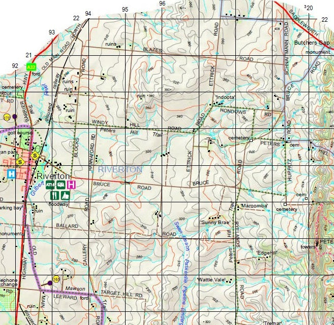 Mawson Trail Map 2 Tanunda to Riverton by Mapland - Department for ...