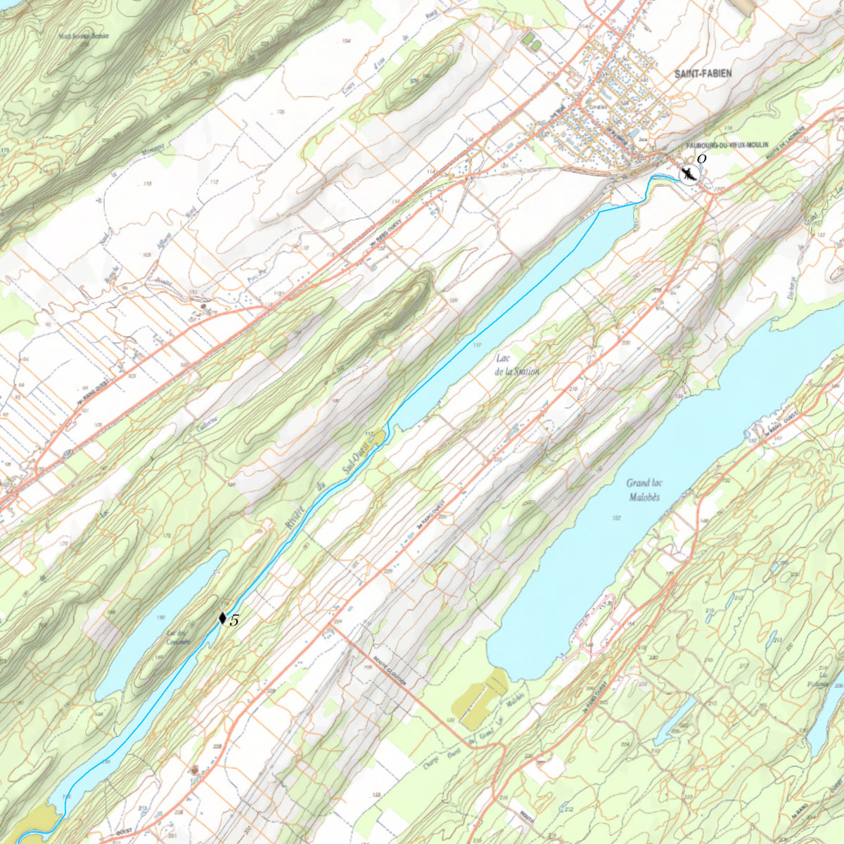 Rivière du Sud-ouest Map by Canot Kayak Quebec | Avenza Maps