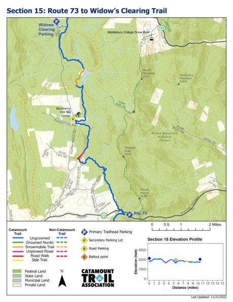 Catamount Trail - Section 15 Map by Catamount Trail Association ...