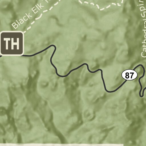 Custer State Park - Sylvan Lake Campground Map by South Dakota Game ...