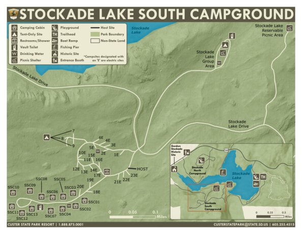 Custer State Park - Stockade South Campground Map by South Dakota Game ...
