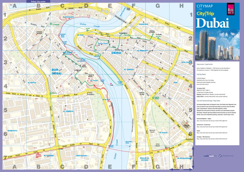 Citymap Dubai 2023 Map by Reise Know-How Verlag Peter Rump GmbH ...