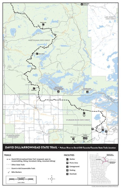 David Dill Arrowhead - Pelican River to David Dill Taconite, MNDNR Map ...