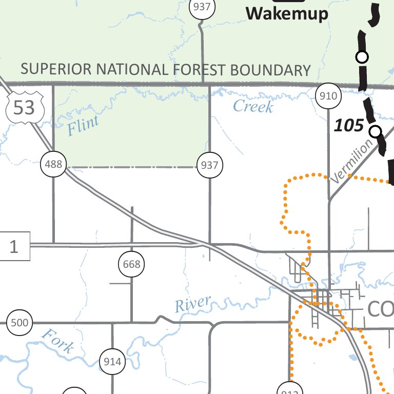 David Dill Arrowhead - Pelican River to David Dill Taconite, MNDNR Map ...