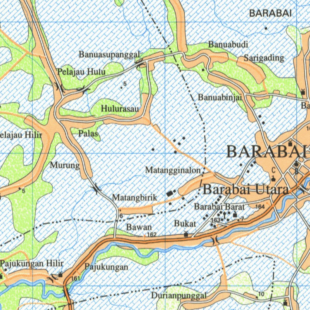 Barabai (1713-34) Map by Badan Informasi Geospasial | Avenza Maps