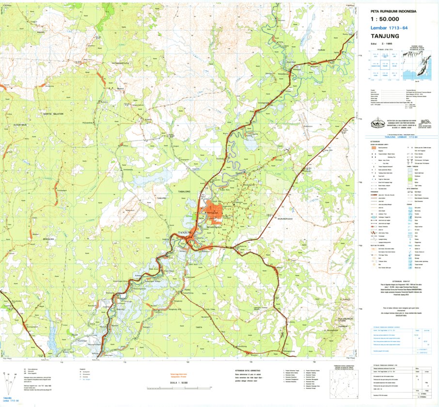 Tanjung (1713-64) Map by Badan Informasi Geospasial | Avenza Maps