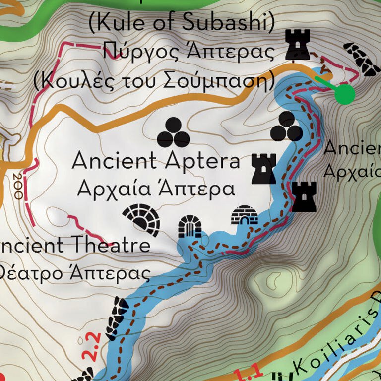 APO 1: Aptera, between air and water Map by Paths of Greece | Avenza Maps