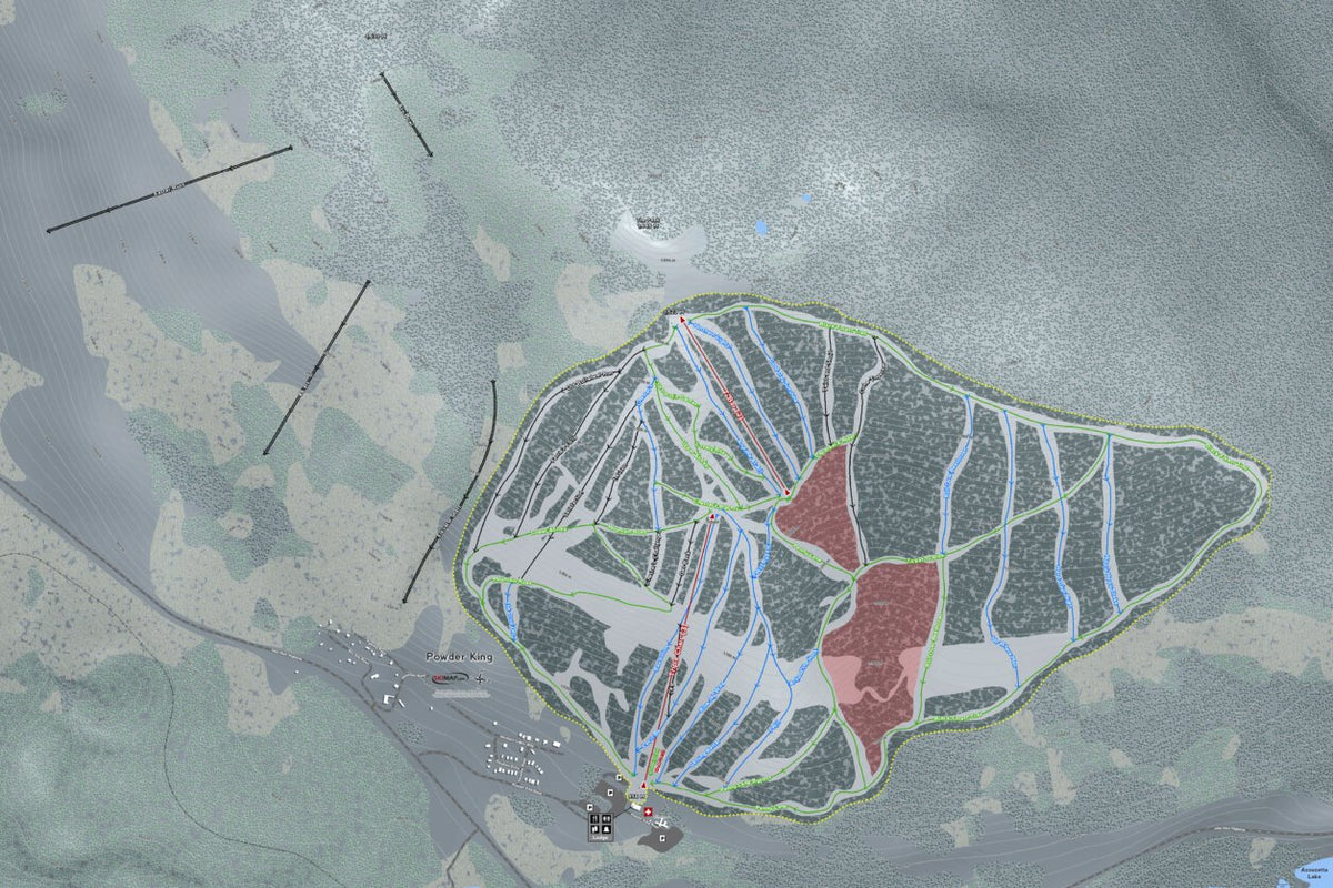 Powder King Resort Map by Mapsynergy | Avenza Maps