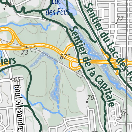 SNQ | Carte Outaouais 1 Map by Rando Quebec | Avenza Maps