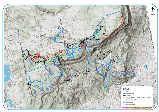 3 Stage Mountain Bike Trail, Collingwood Map by ARGeographics | Avenza Maps
