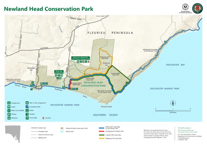Newland Head Conservation Park Map by Department for Environment and ...