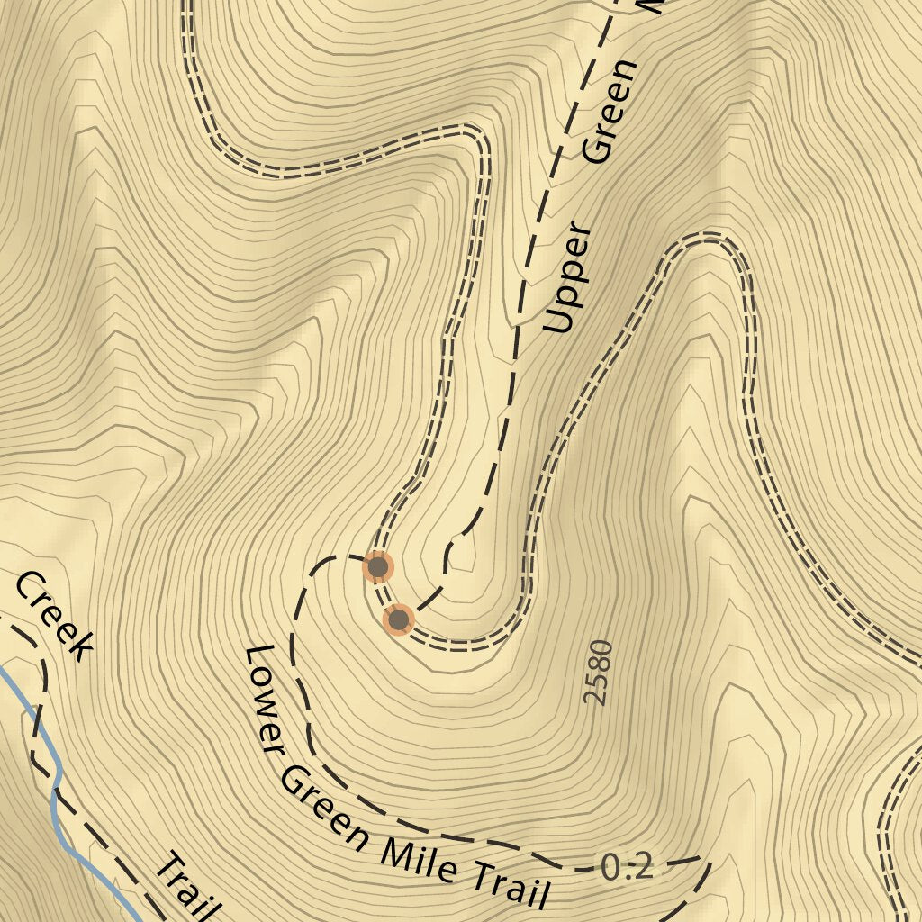 Deerfields Backcountry Trails Map by Pisgah Map Company, LLC | Avenza Maps