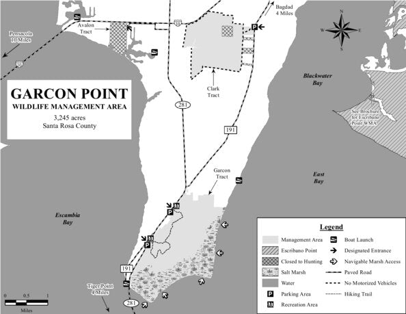 Garcon Point WMA Brochure Map by Florida Fish and Wildlife Conservation ...