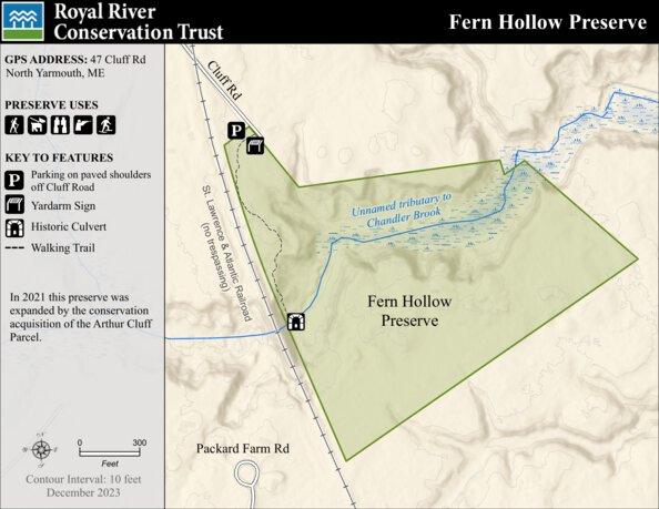 RRCT Fern Hollow Map by Royal River Conservation Trust | Avenza Maps