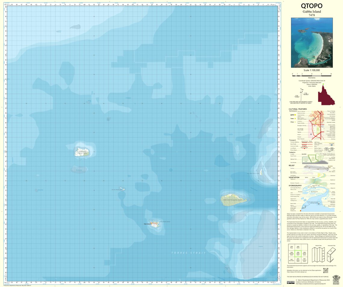 Gabba Island (7478) Map by Department of Resources | Avenza Maps