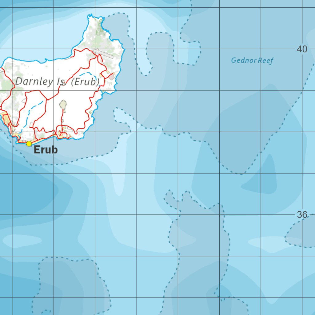 Darnley Island (7678) Map by Department of Resources | Avenza Maps