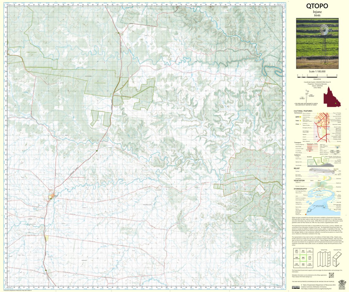 Injune (8646) Map by Department of Resources | Avenza Maps