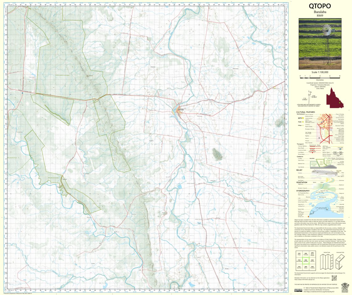 Baralaba (8849) Map by Department of Resources | Avenza Maps