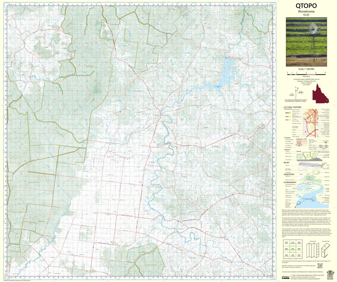 Boondooma (9145) Map by Department of Resources | Avenza Maps