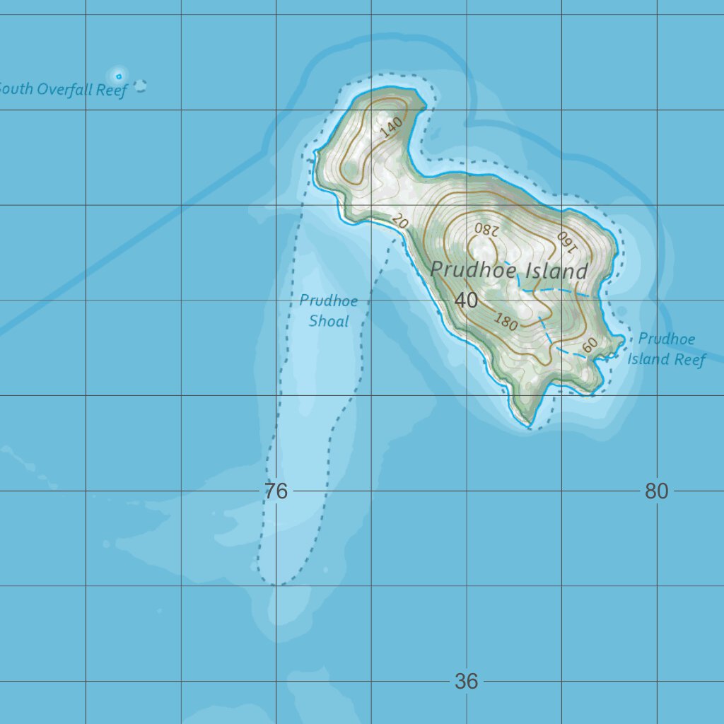 Prudhoe Island (8855) Map by Department of Resources | Avenza Maps