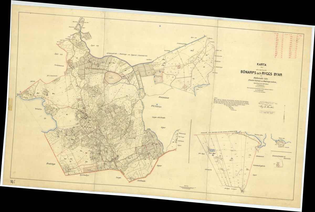 13-vae-92 Bönarp Map by Historical GIS maps | Avenza Maps