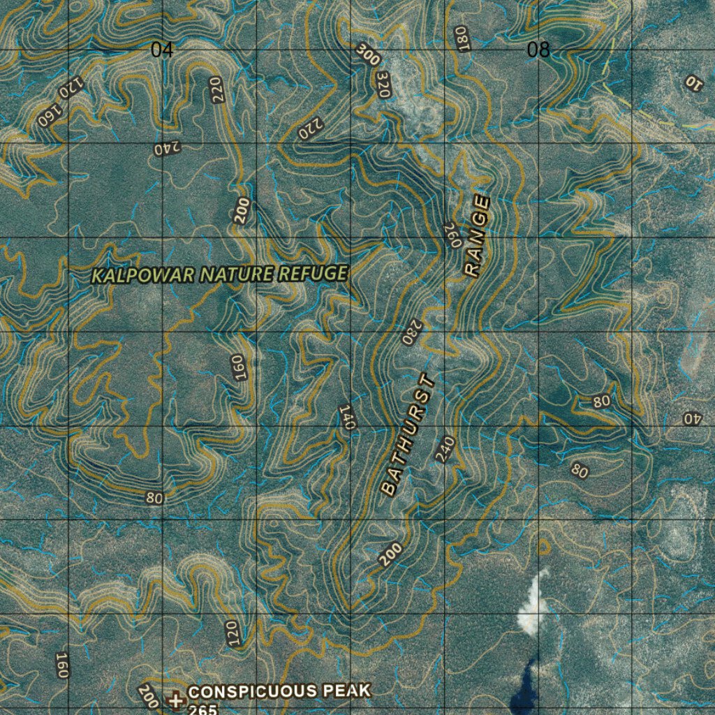 Bathurst Range (7769i) Map by Department of Resources | Avenza Maps
