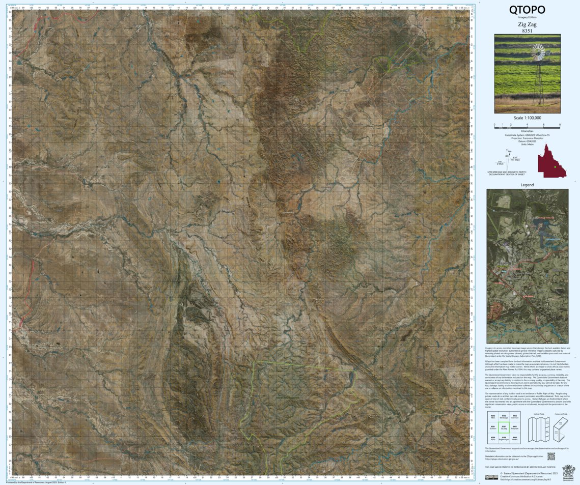 Zig Zag (8351i) Map by Department of Resources | Avenza Maps