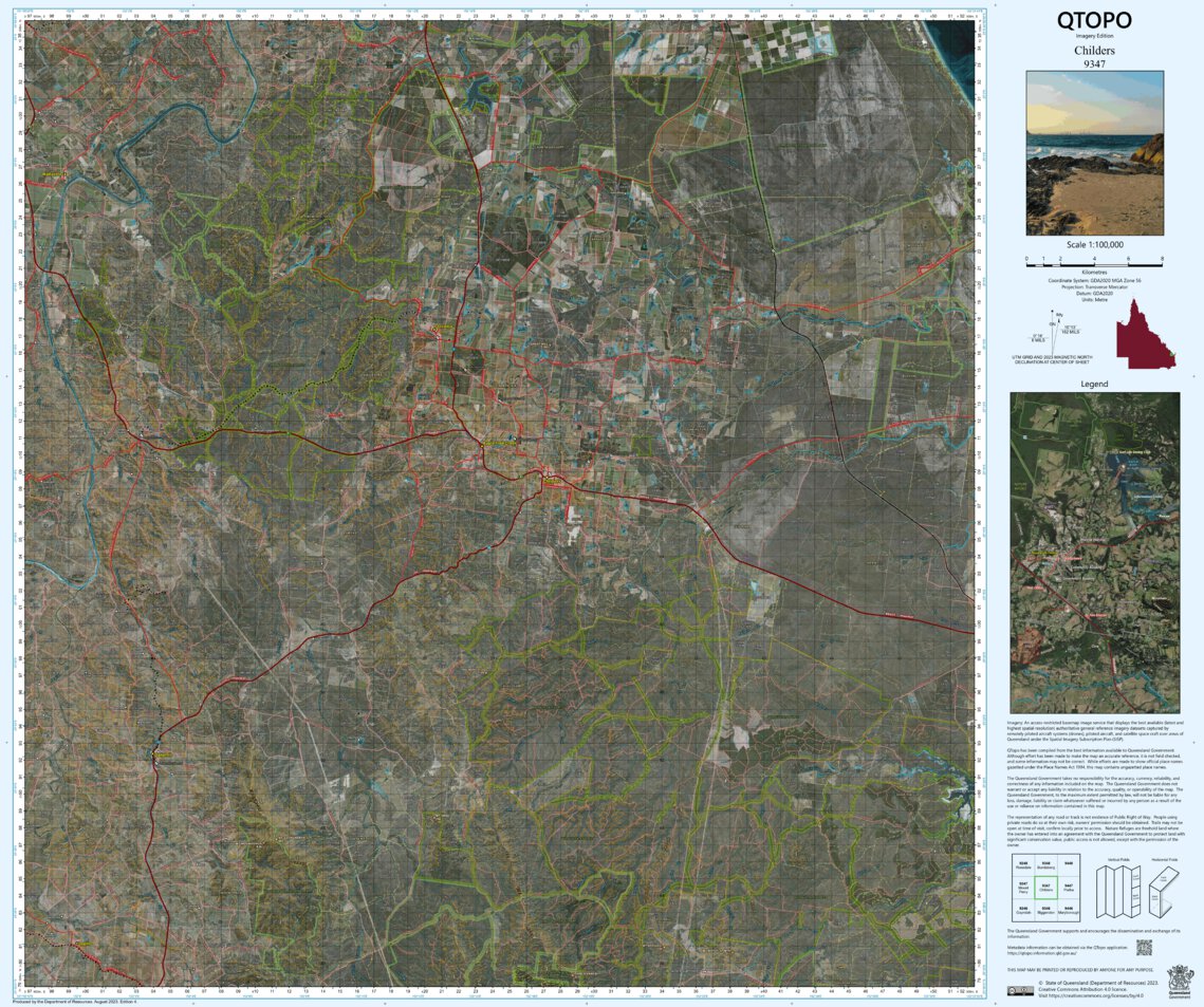 Childers (9347i) Map by Department of Resources | Avenza Maps