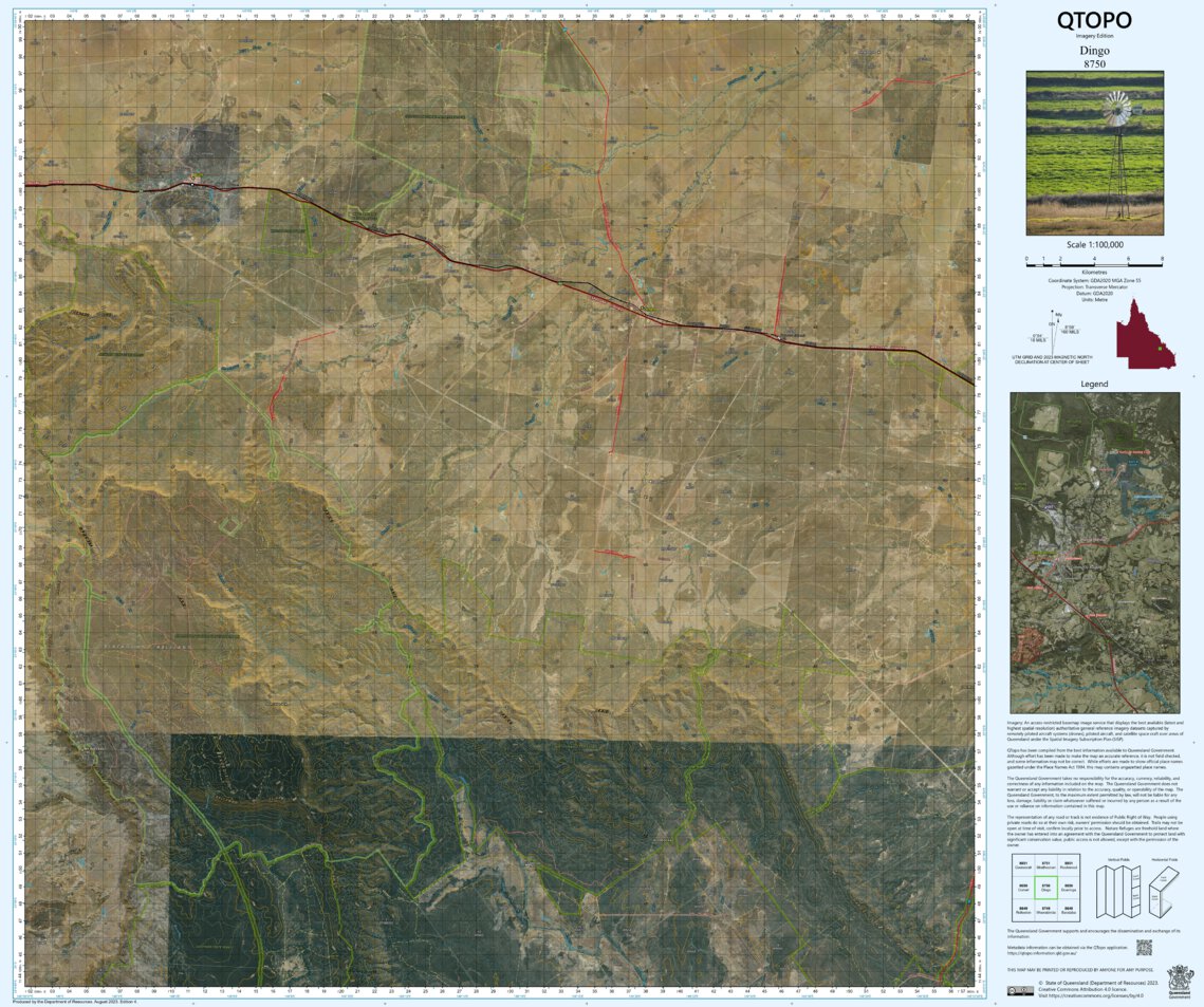 Dingo (8750i) Map by Department of Resources | Avenza Maps