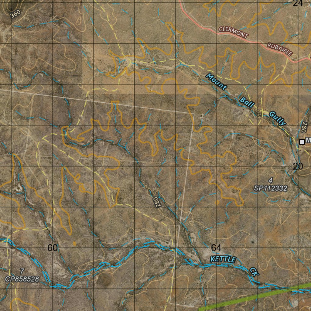 Rubyvale (8451i) Map by Department of Resources | Avenza Maps