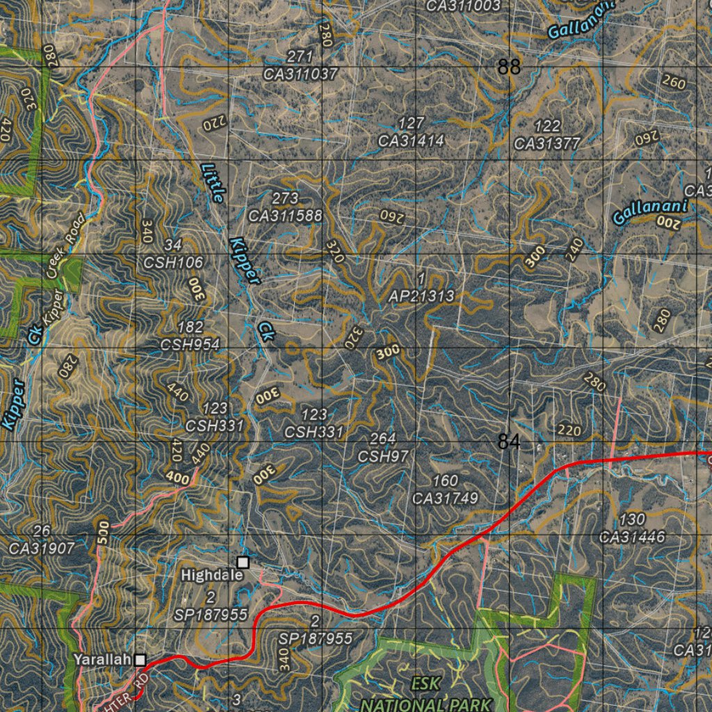 Esk (9343i) Map by Department of Resources | Avenza Maps