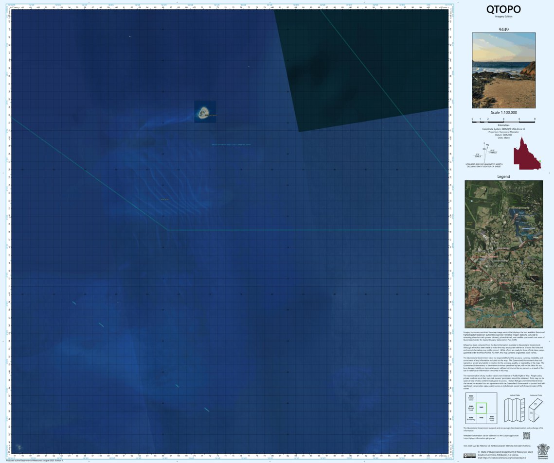 Lady Elliot Island (9449i) Map by Department of Resources | Avenza Maps