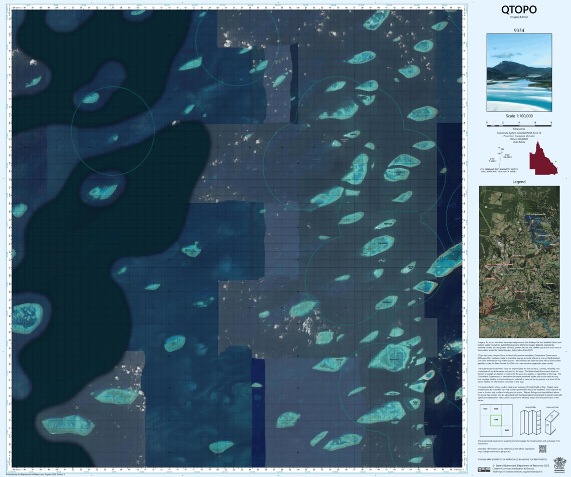 Frigate Cay (9354i) Map by Department of Resources | Avenza Maps