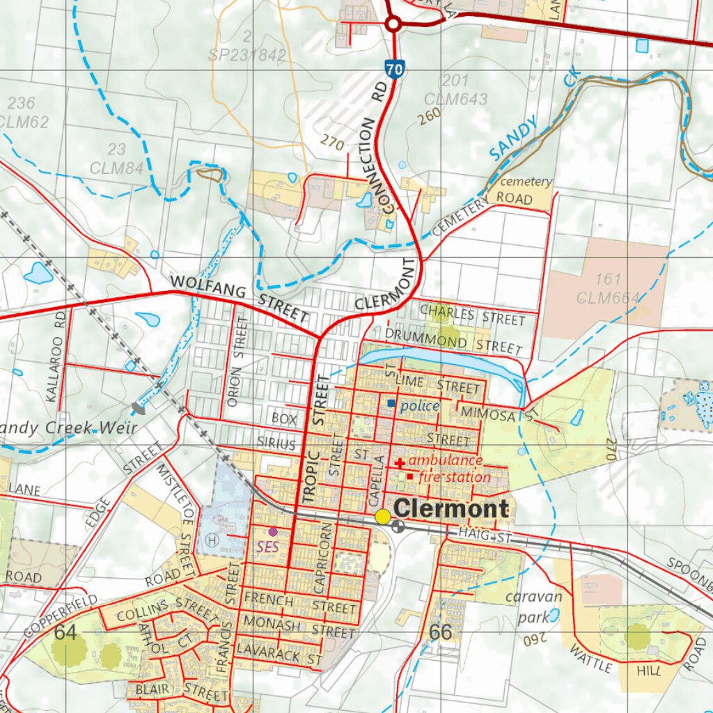 Clermont (8452-3) Map by Department of Resources | Avenza Maps