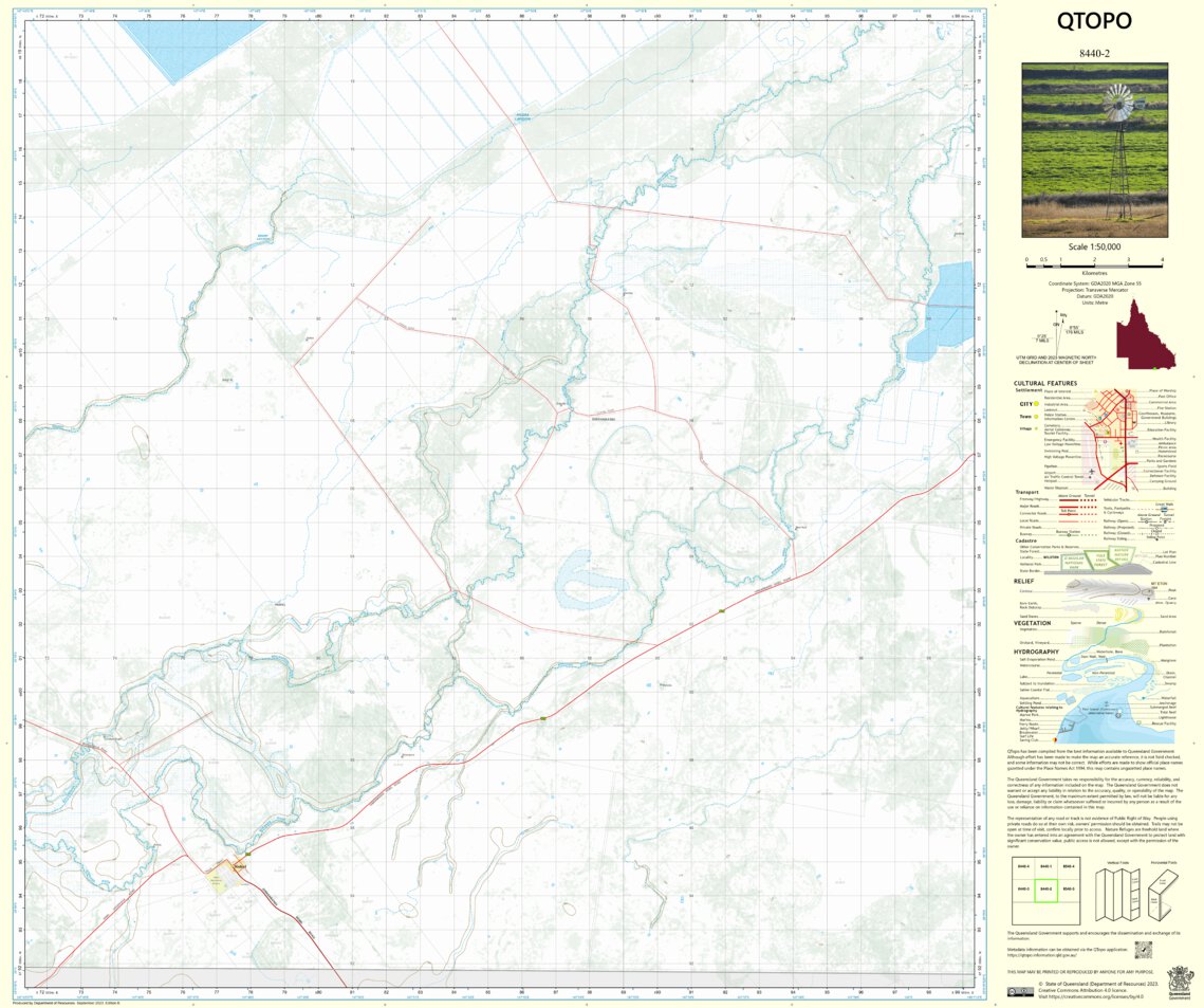 Hebel (8440-2) Map by Department of Resources | Avenza Maps