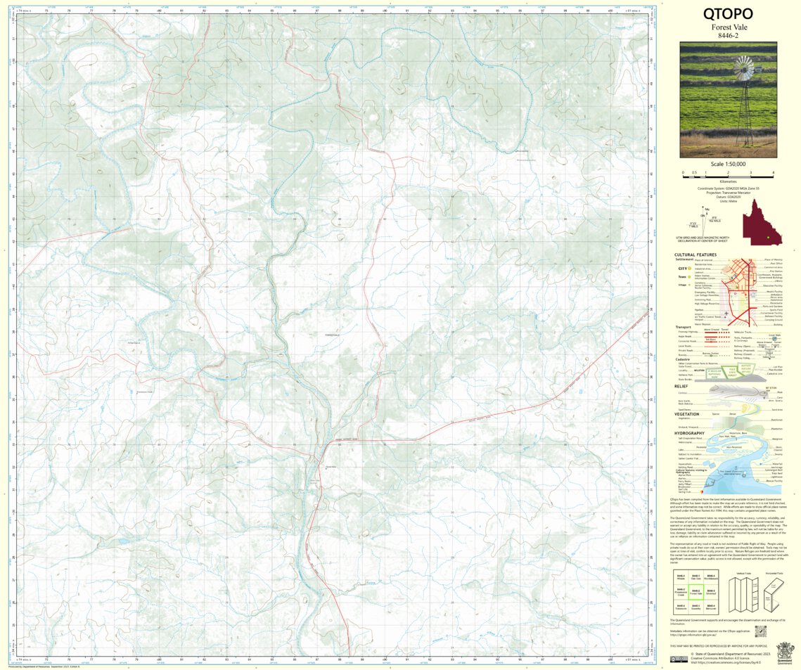 Forest Vale (8446-2) Map by Department of Resources | Avenza Maps