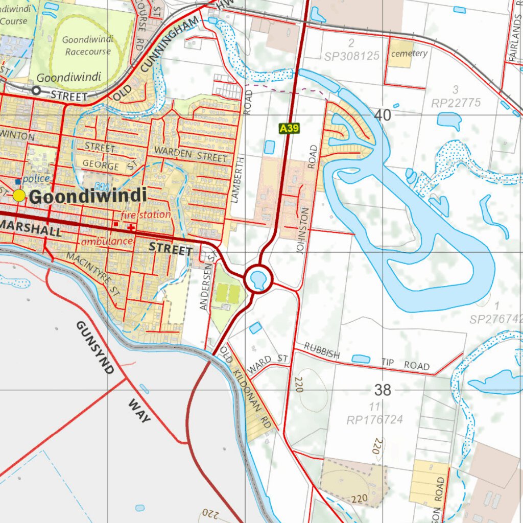 Goondiwindi (8940-1) Map by Department of Resources | Avenza Maps