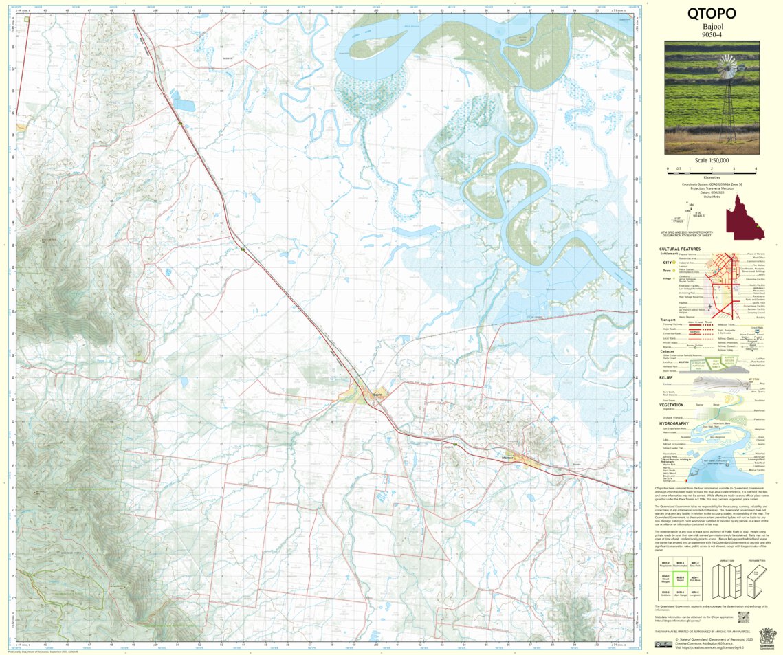 Bajool (9050-4) Map by Department of Resources | Avenza Maps