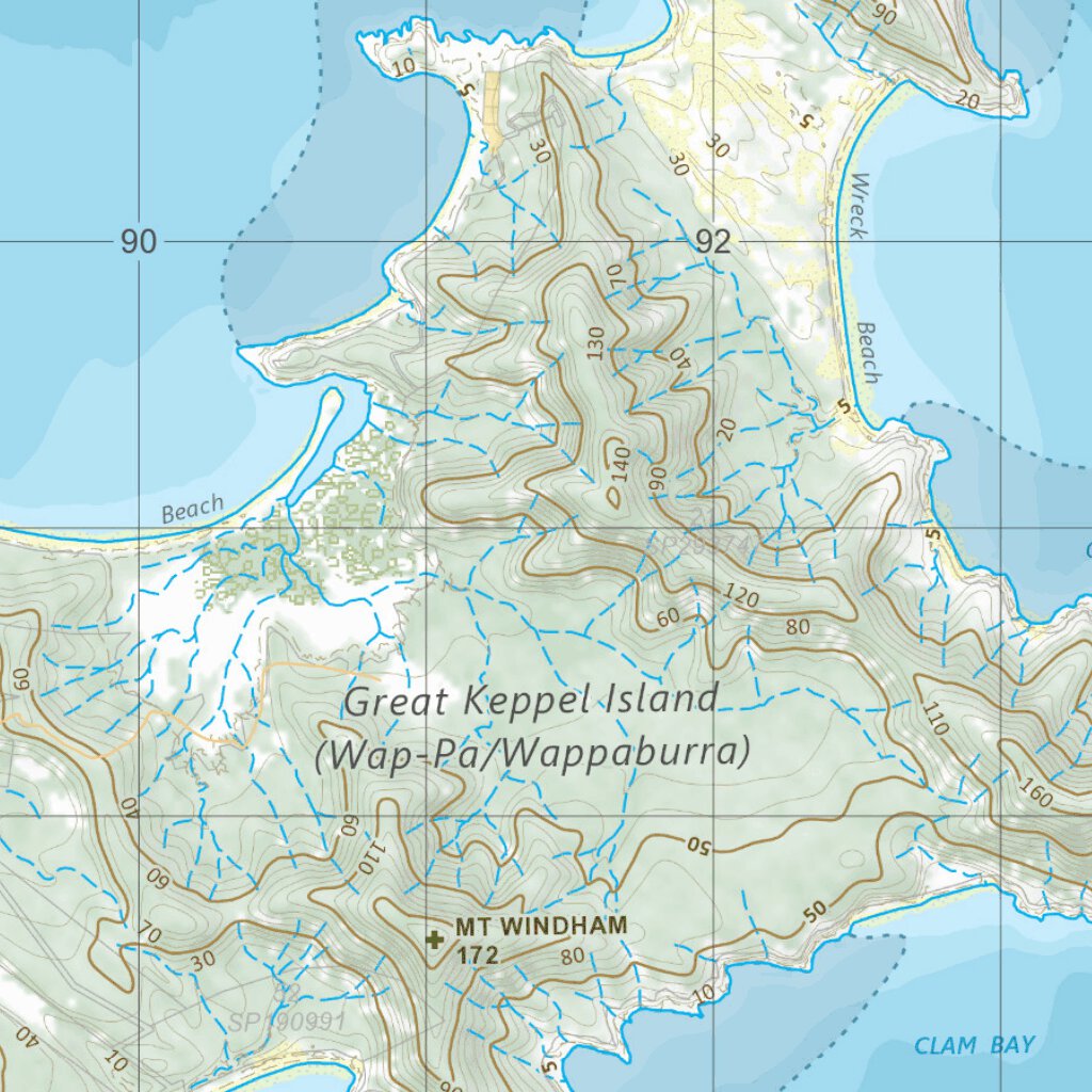 Keppel Isles (9051-1) Map by Department of Resources | Avenza Maps