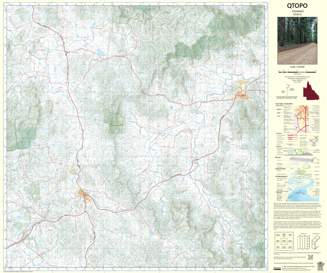 Goomeri (9345-4) Map by Department of Resources | Avenza Maps