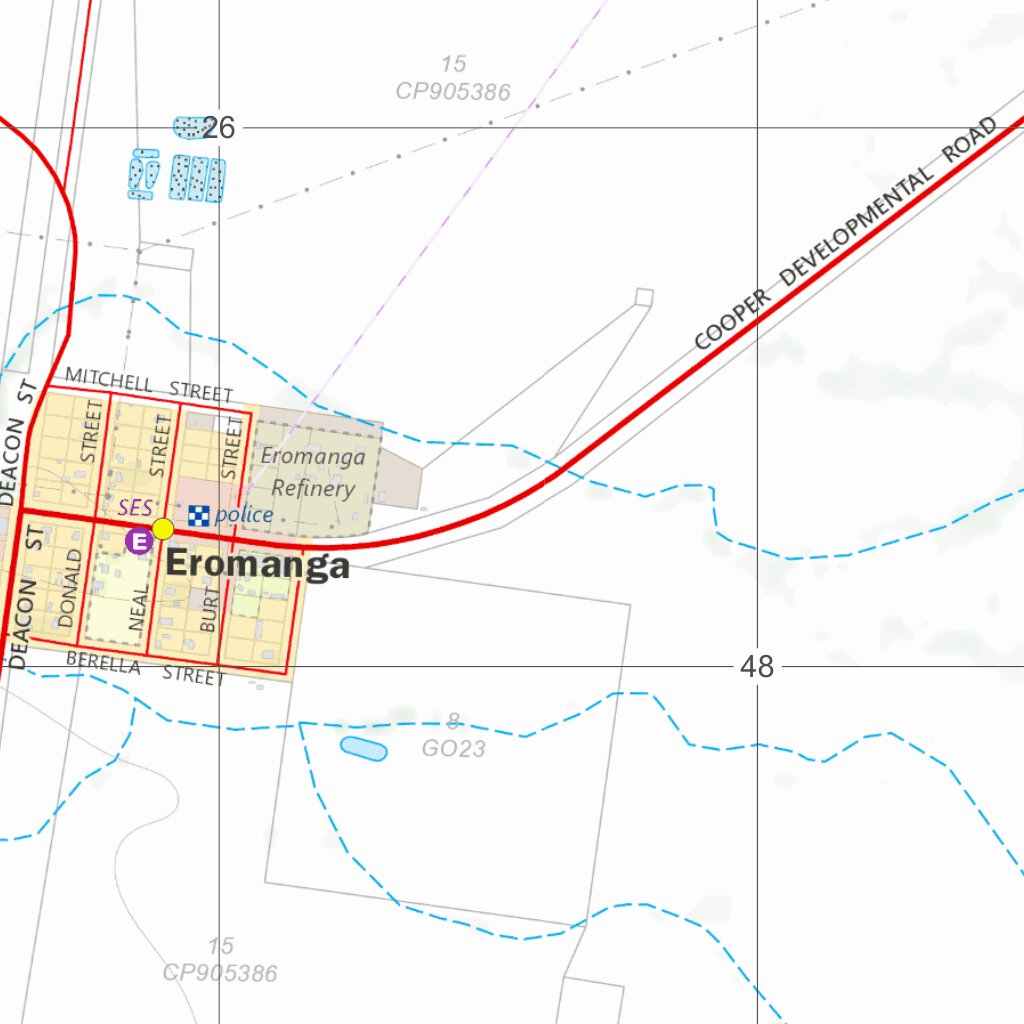 Eromanga (7544-13) Map by Department of Resources | Avenza Maps